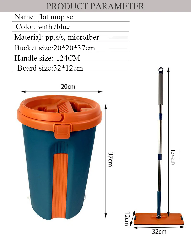 Microfiber 360 Flat Mop - Durable, Efficient Floor Cleaning