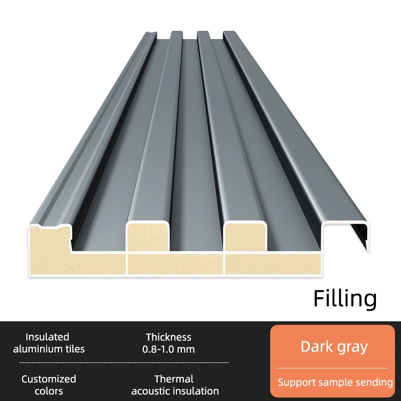 Premium PUF Aluminum Sandwich Panels Insulated Exterior Wall Roof Cold ...