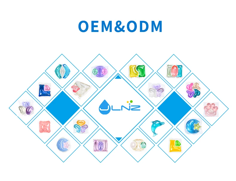 Laundry Pod PVA Washing Powder Laundry Detergent Beads Disposable Pods ...