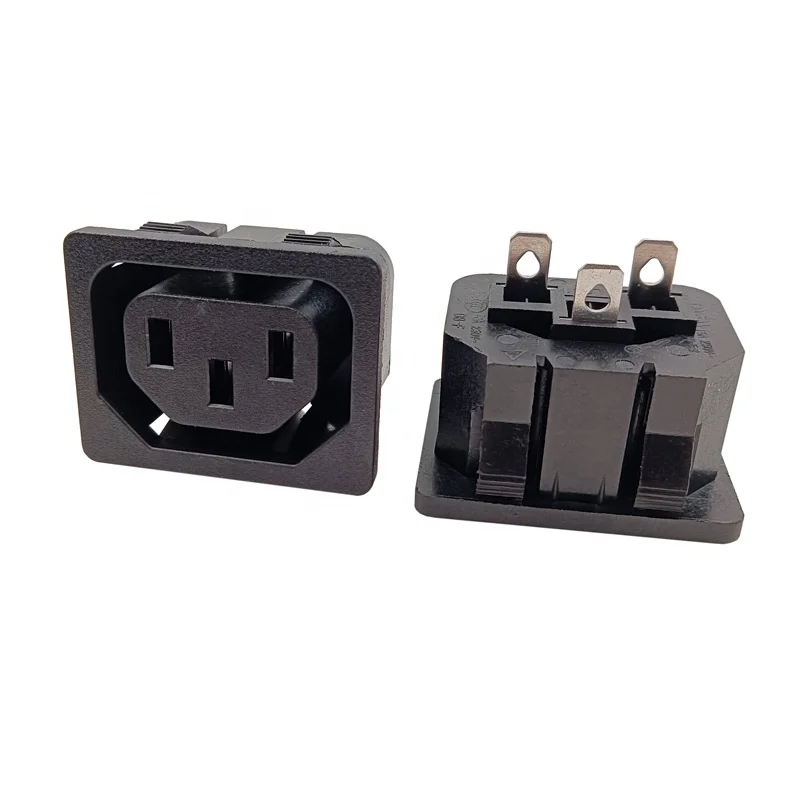 IEC Socket C13 Outlet, Panel Mount Connectors Snap-in C13| Alibaba.com