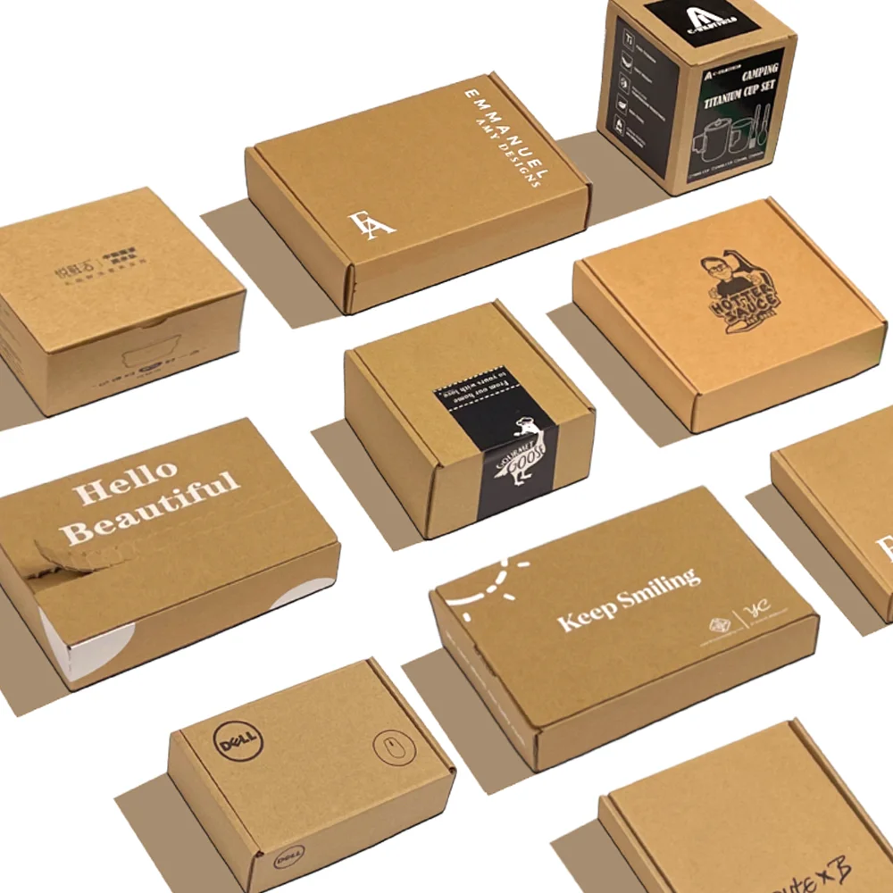 Custom Easy Tear Strip Corrugated Box with Logo for Craft - Recyclable ...