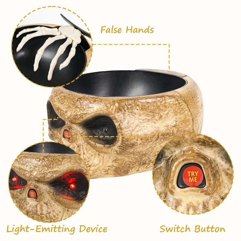 Custom Creepy Sounds Lighted Vivid Funny Color Box Party Decoration ...