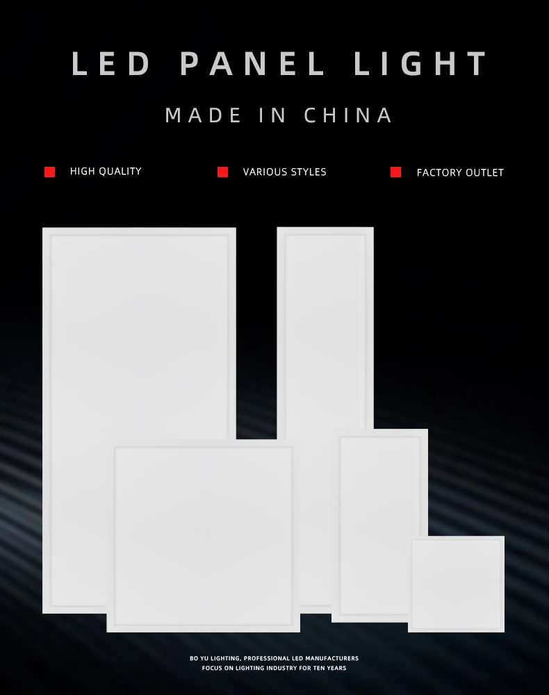 Customize Size Panel 32 Inch Led 60x120 1200x400 300x300 Square Led ...