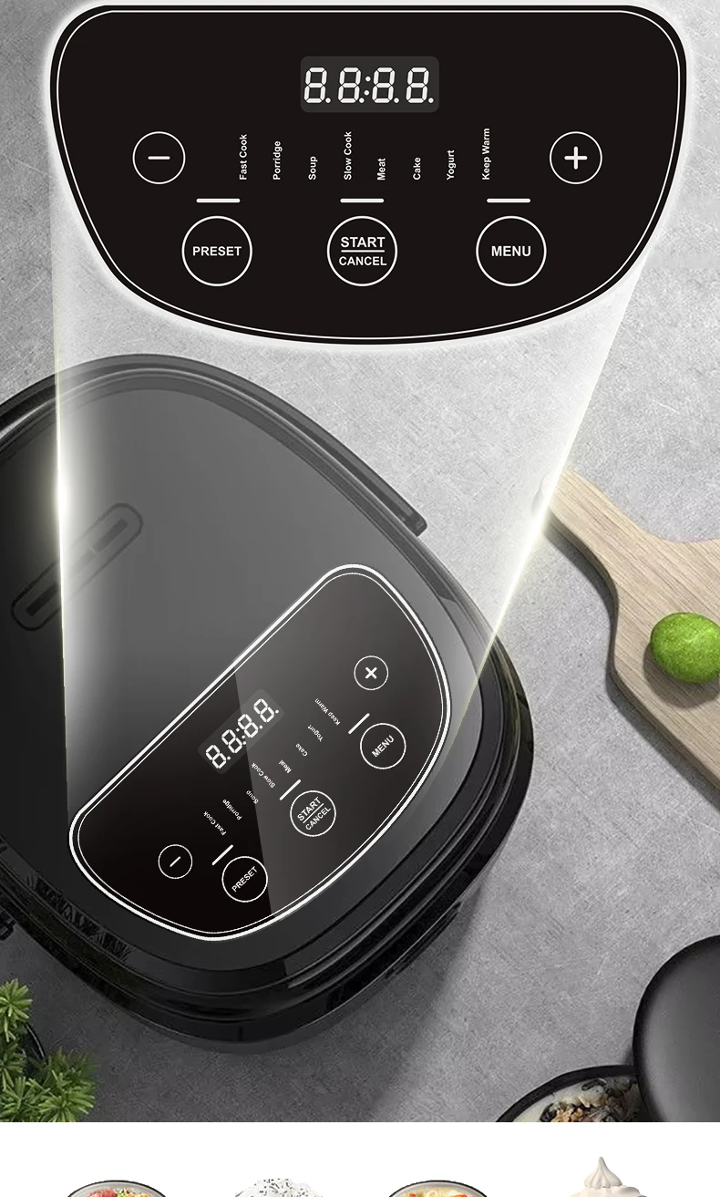 Smart Electric Rice Cooker - Multi-Purpose & Fast Cooking