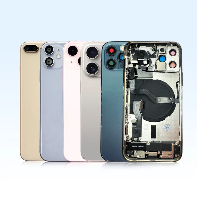 Mobile Phone Back Full Housing Complete Assembly Rear Cover Glass With ...