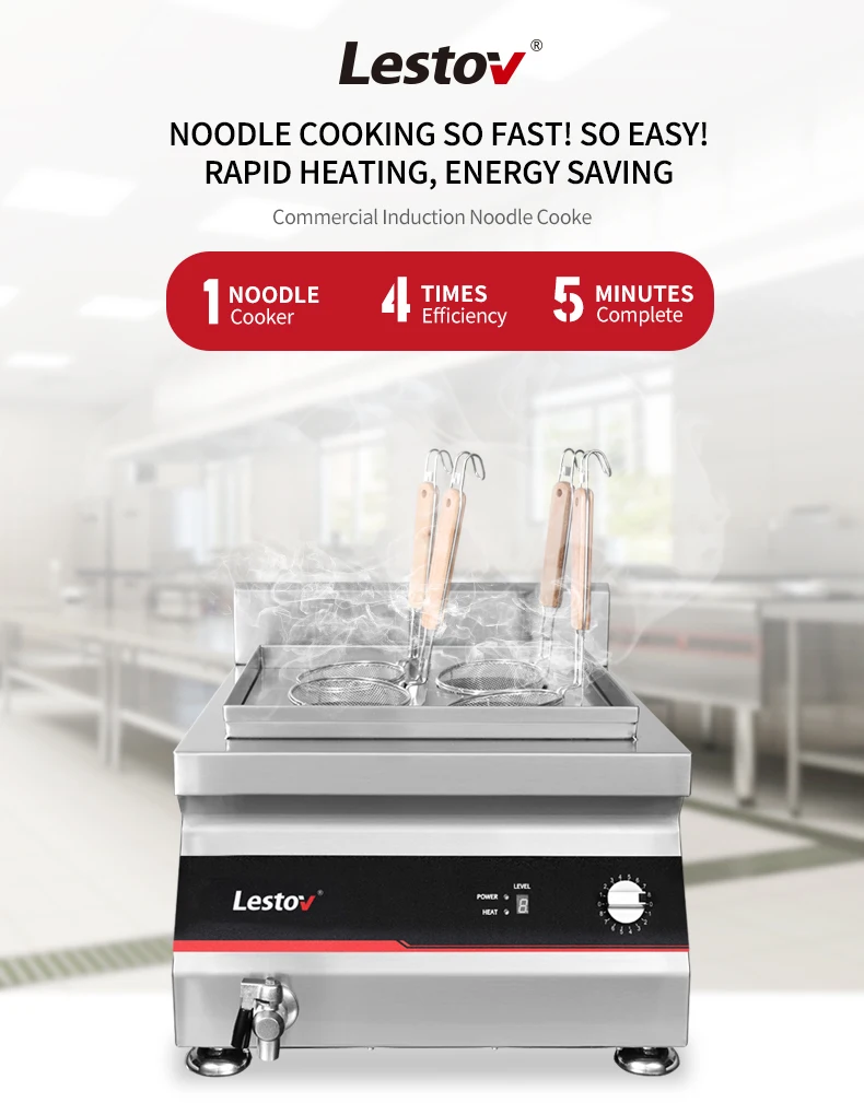 4 Hole Induction Noodle Cooker - Efficient Ramen Boiler