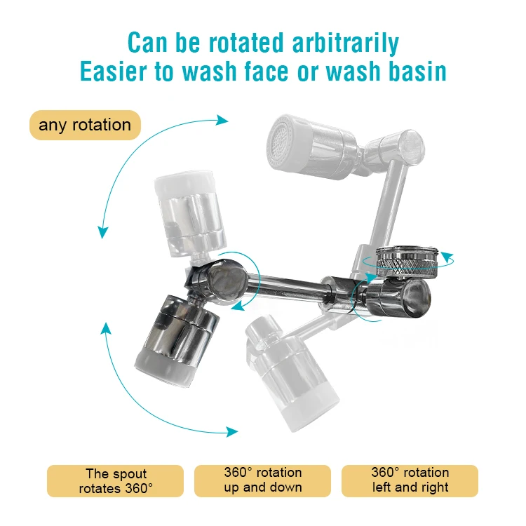 Universal Robotic Arm Swivel Extension Faucet Aerator - Buy Swivel ...