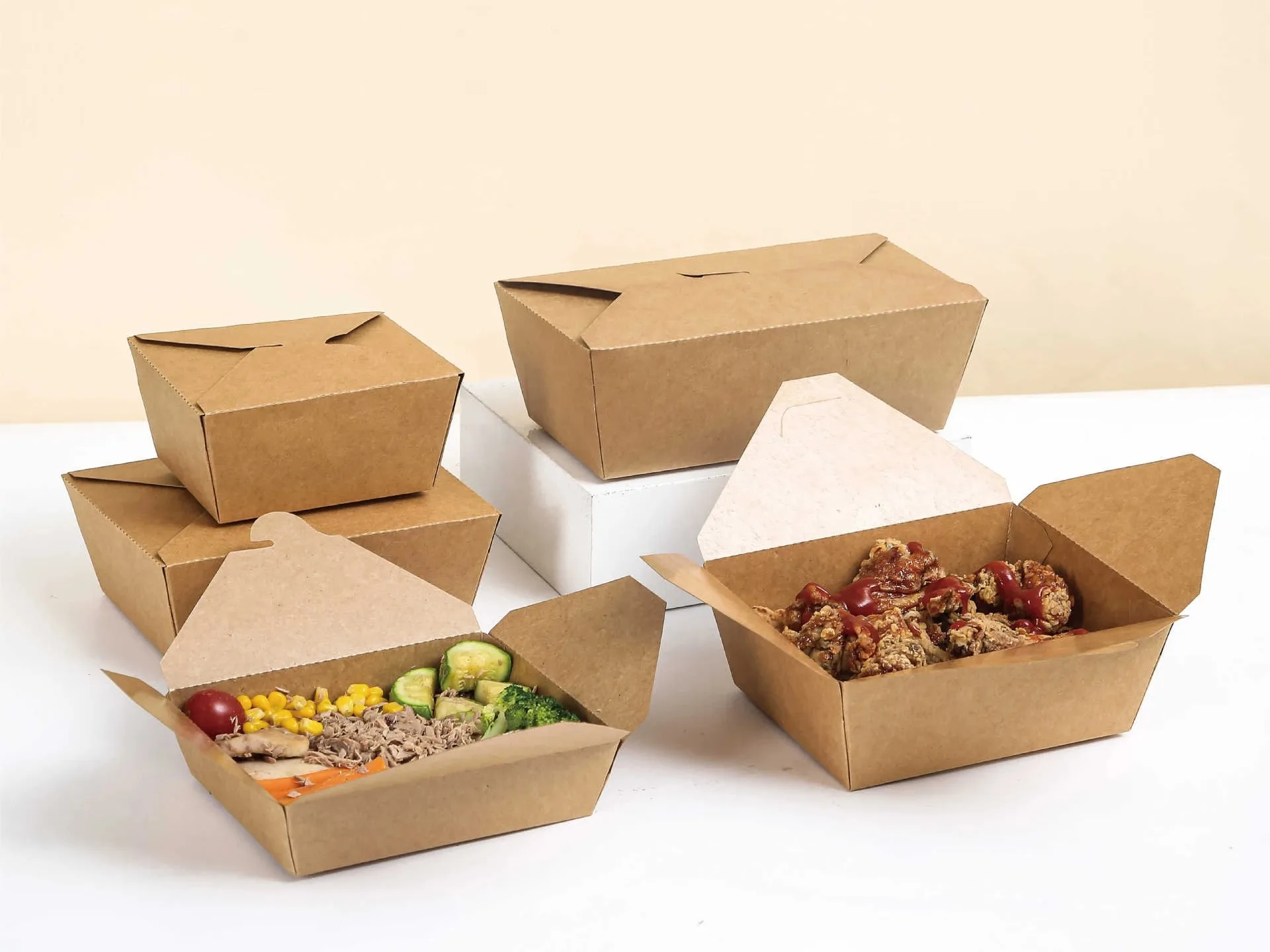 Custom Disposable Container Take Away Lunch Packing Boxes For Fast Food ...