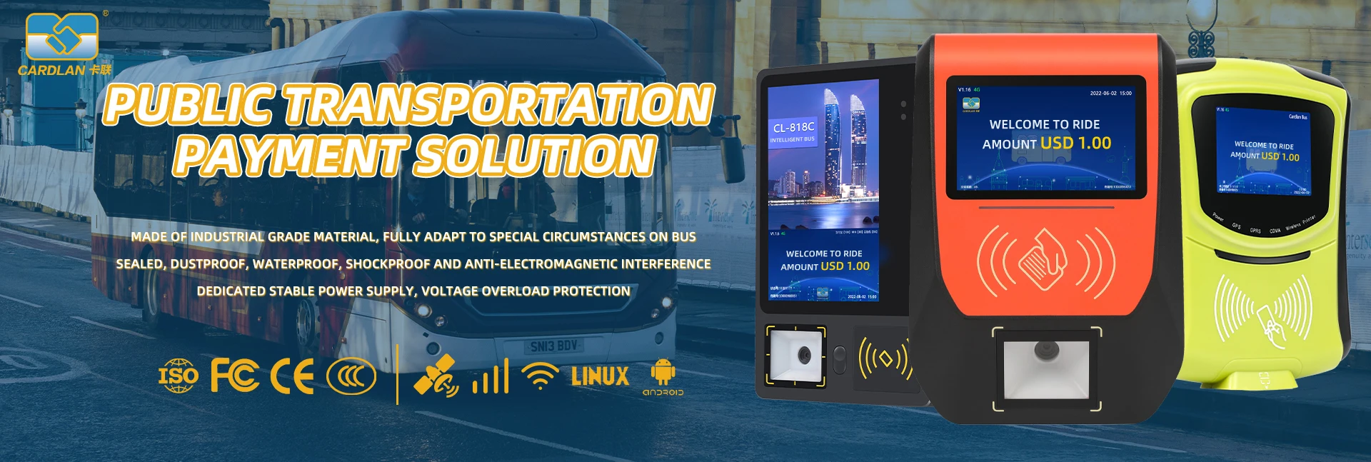 EMV Cashless Reader for Arcade Game Machines & Bus Tickets