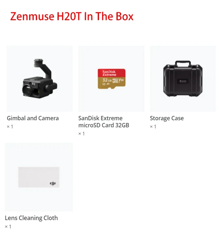 In Stock Zenmuse H20 H20t Cardan Camera For Matrice 300 Rtk 20 Mp Zoom 12 Mp Wide Original ...