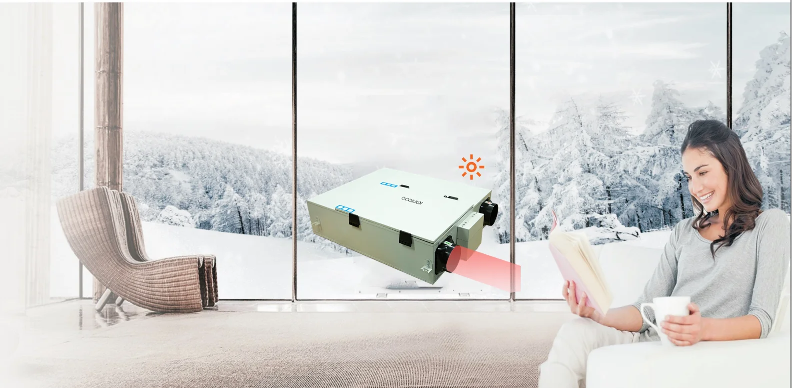 PTC Electronic Heating Erv air Ventilation System Recuperator Heat ...