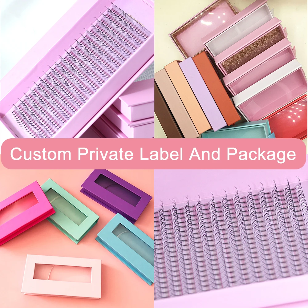 5d 7d 9d Ultra Speed Wispy Premade Lashes 0.07mm Premade Spike Fans ...