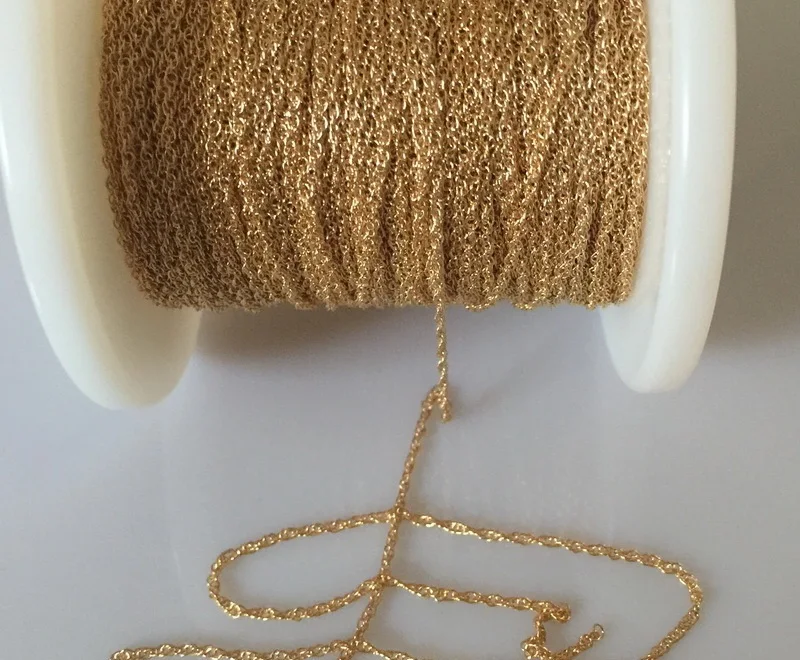 Premium 14K Gold Filled Triple Rope Chain - 1mm Beads