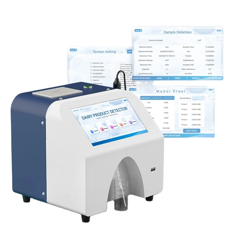 Dairy analyzer Dairy product composition analyzer protein fat rapid ...