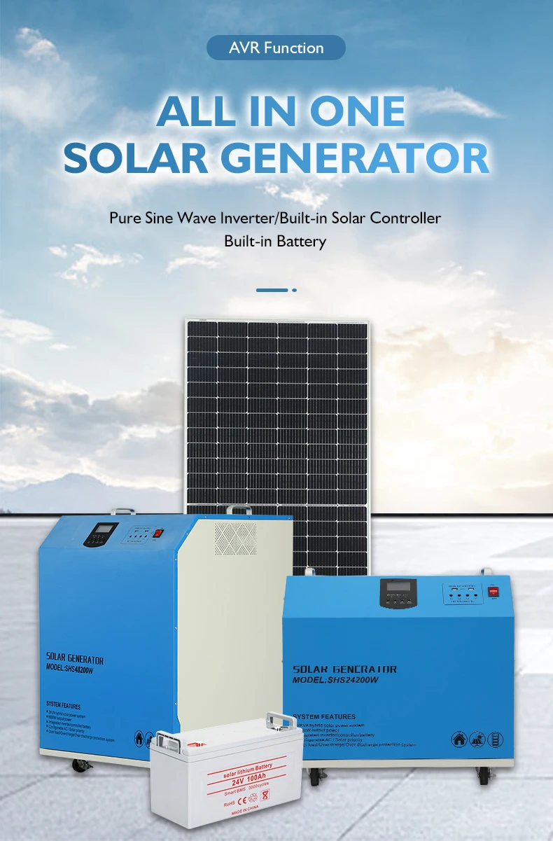 12kw off Grid Solar System with Portable Power Storage
