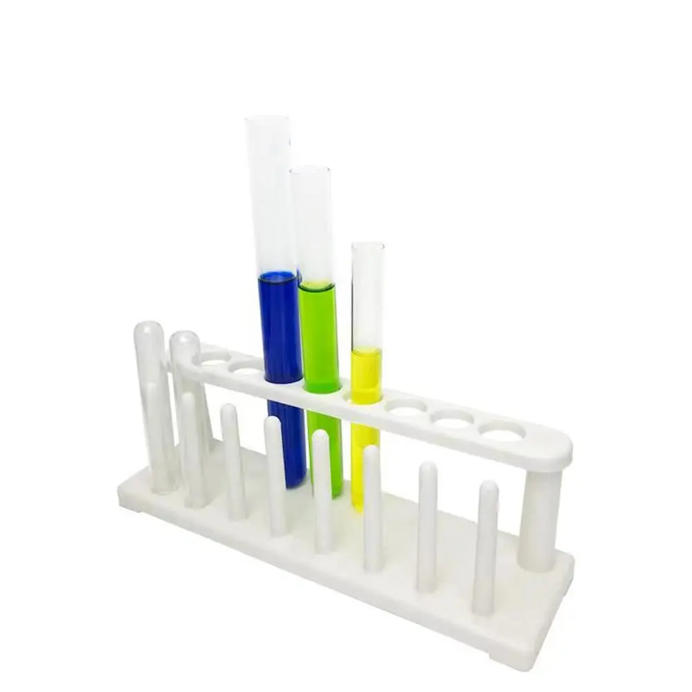 8 Burette White Plastic Chemistry Tube Rack School Laboratory ...