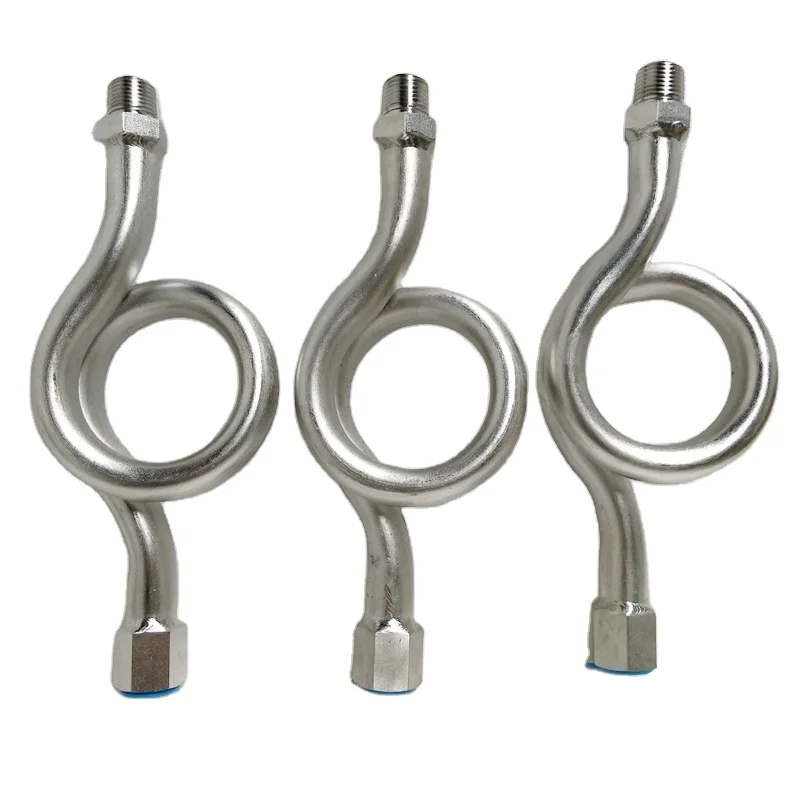 Stainless Steel Pressure Gauge Syphon 90 Degree Q Type