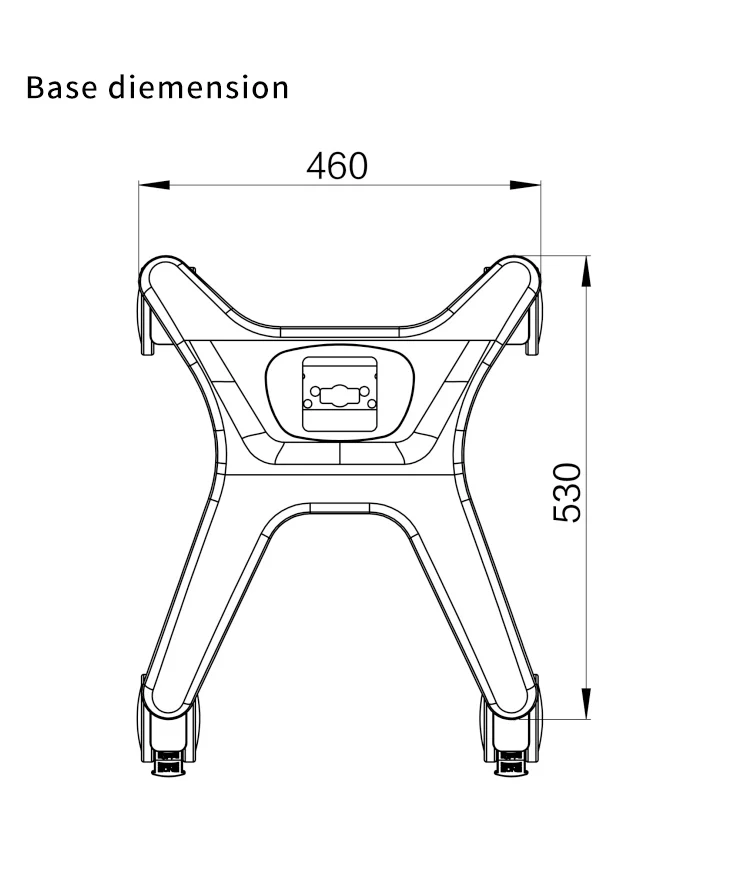 Mindray SV300 Medical Cart - Mobile Roll Stand for Breathing Machines ...