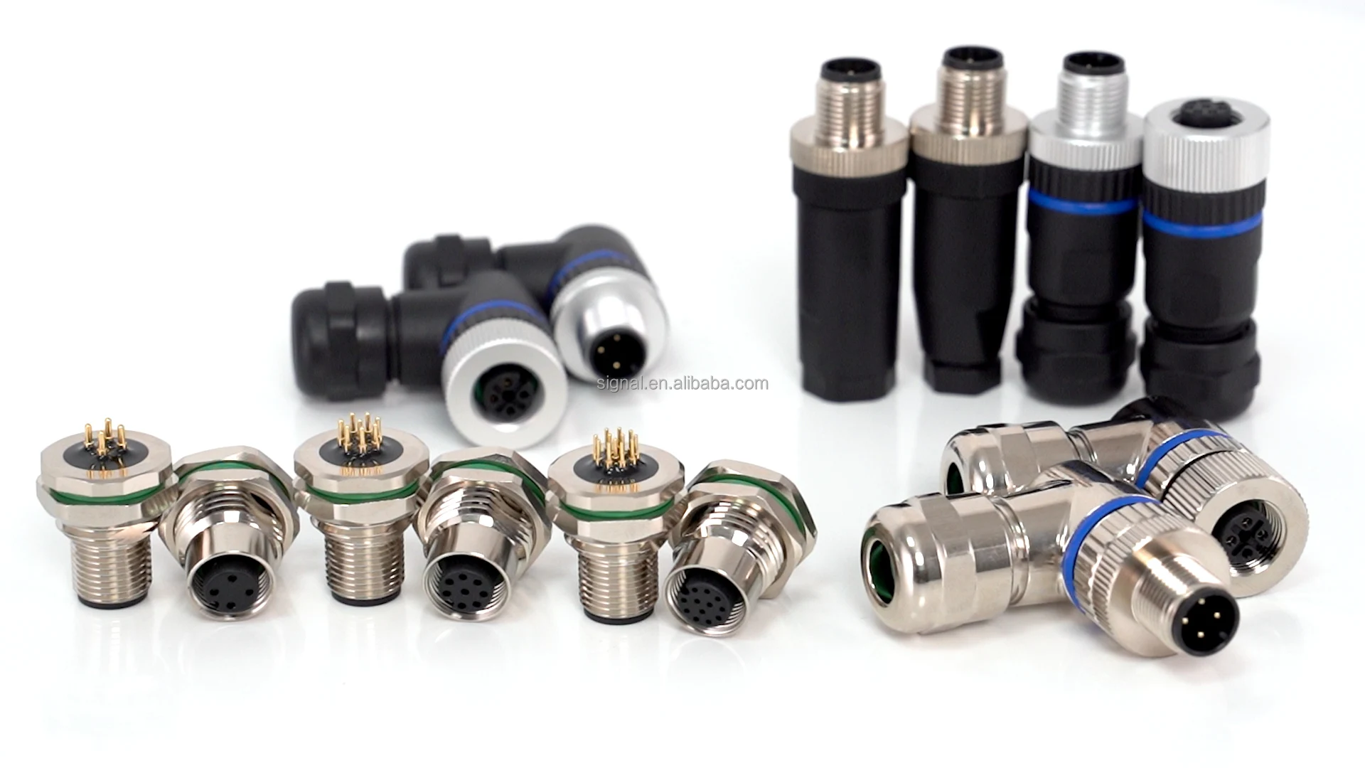 Signal M12 Thr Connector Shell M 12 Waterproof Connector Shell Circular ...