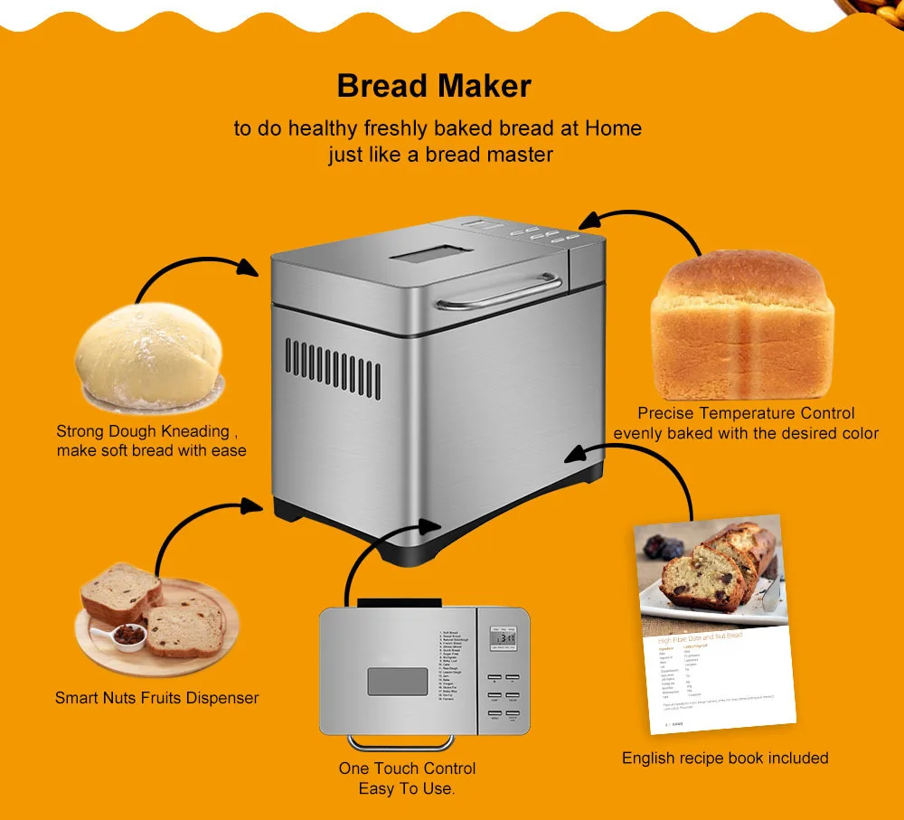 Best-Selling Commercial Bread Making Machine Fully Automatic for Home ...