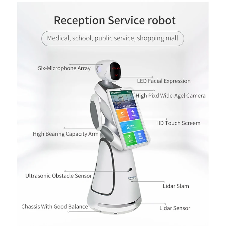Csjbot Commercial Robots Waiter Humanoids Smart Intelligent Reception ...