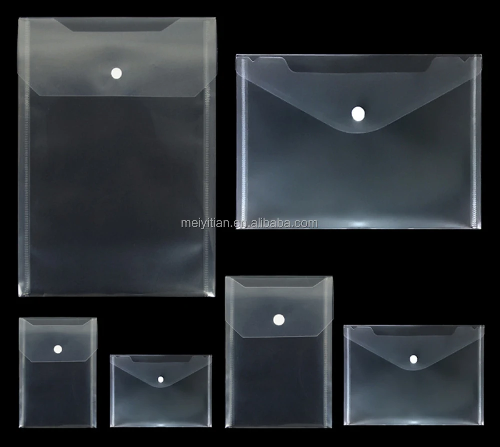 A3 A4 A5 Clear Plastic Wallets Folders Document Magic Tape Sticker ...