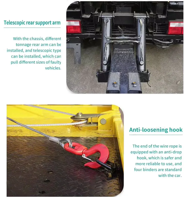 HOWO 4X2 Diesel Engine Wreker Tow Truck 3Ton 4Ton 5Ton 6Ton Flatbed Tow ...