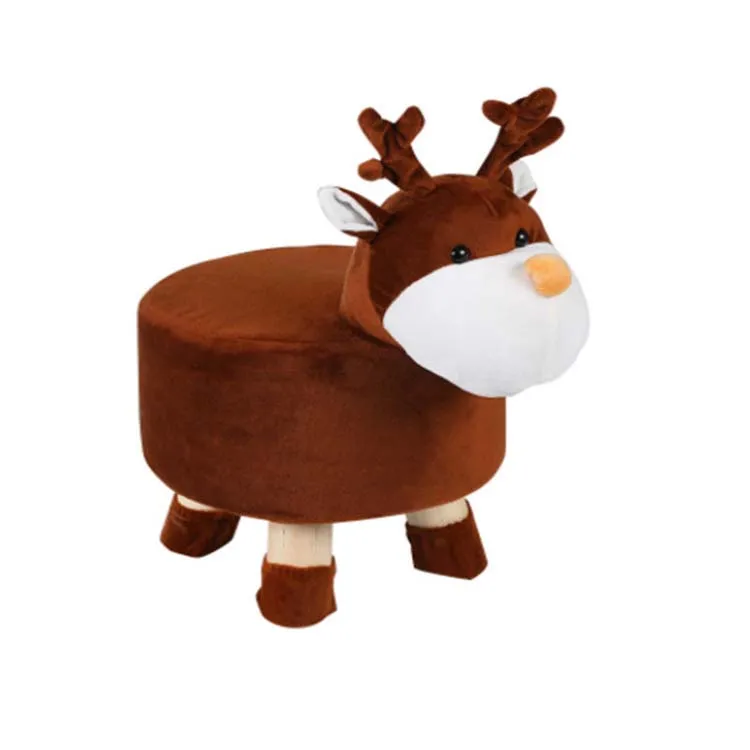 2021 Cartoon Pouffe Cute Portable Wooden Animal Stool Anime Folding ...