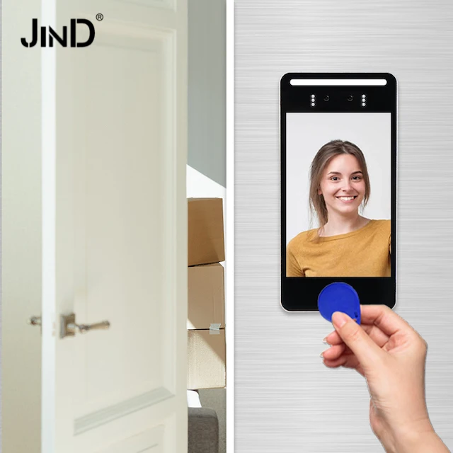 8 Inch IC/ID Card Face Recognition 1080P HD TCP/IP Intercom System Tuya ...