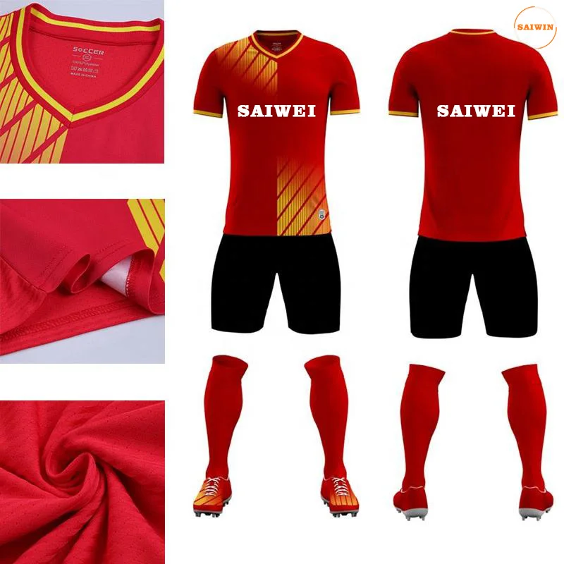 Custom Football Training Uniform Set Sublimation Soccer Jersey Soccer ...