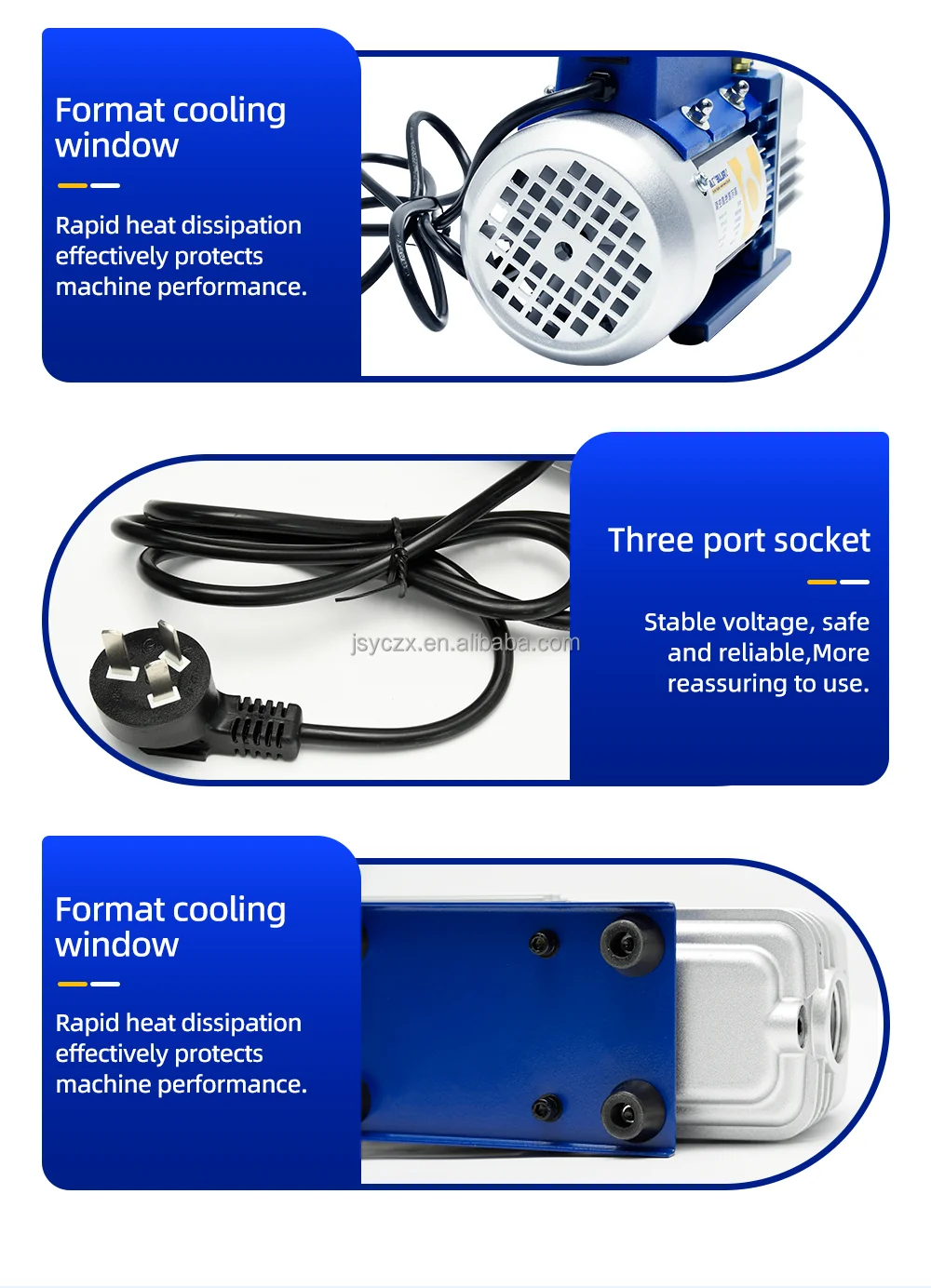 VRI-2 Mini Dual Stage Rotary Vane Air AC Vacuum Pump