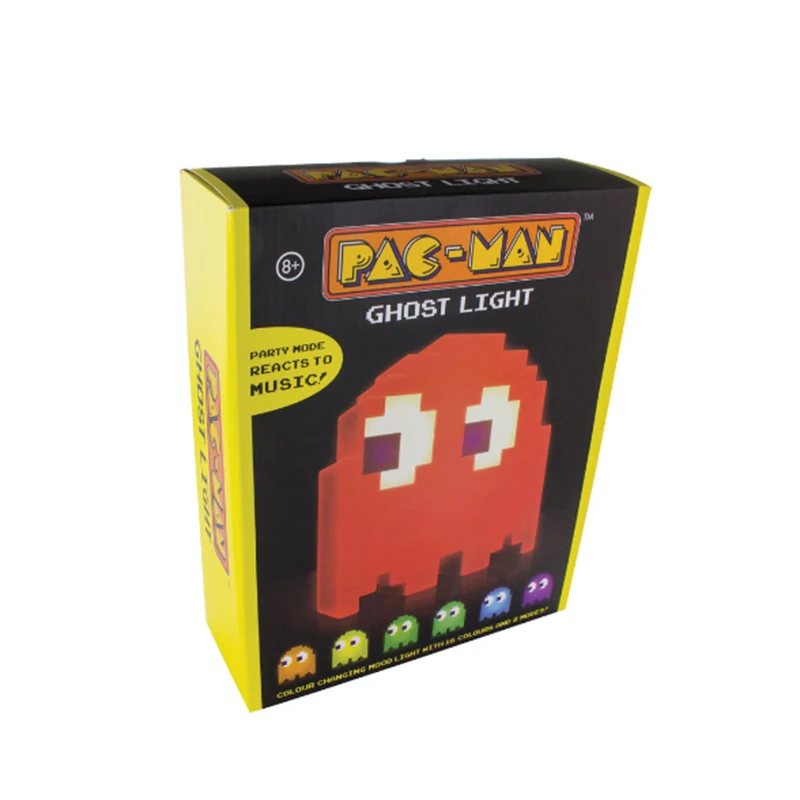 Pac Man Cartoon Color Change Led Lamp Mini Usb Night Light Style For ...