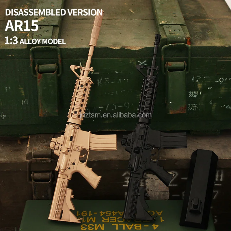 Metal Toy Gun Model AR15 18 AK Adults Realistic Shell Ejecting