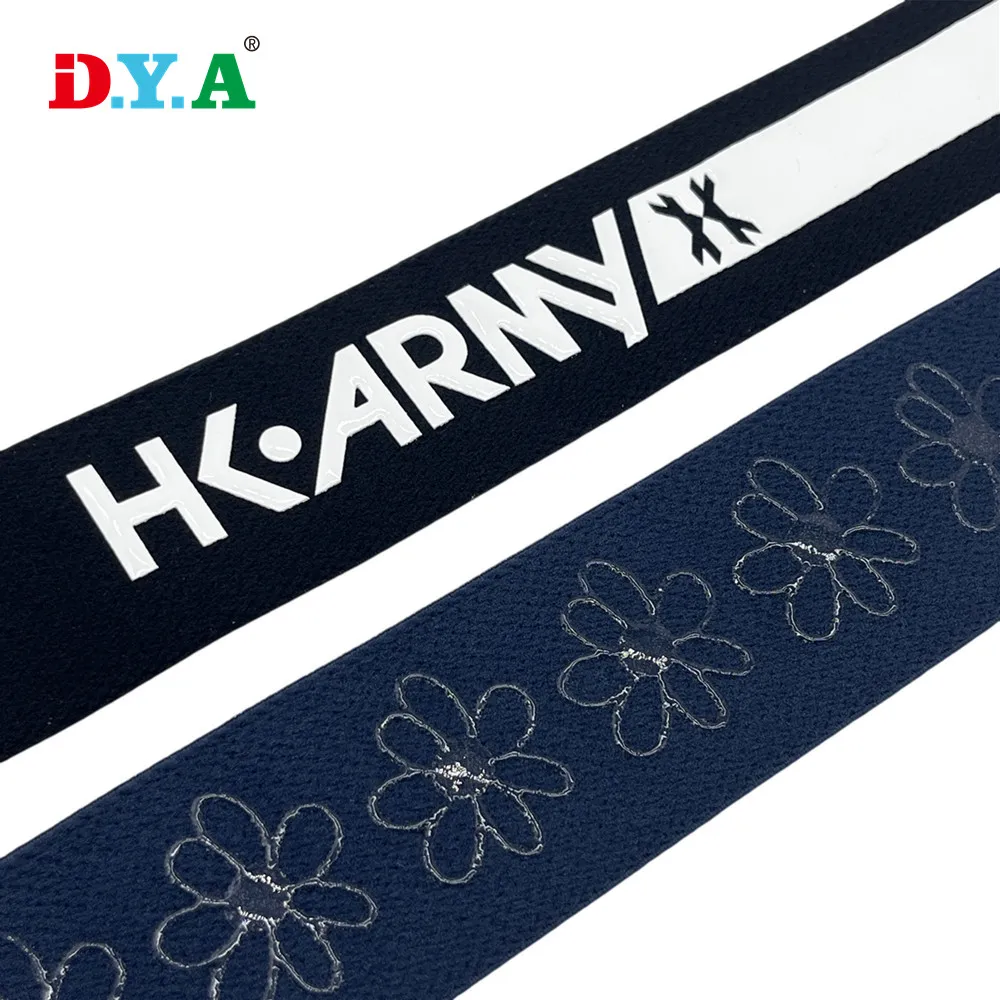Alibaba.com: Custom Pattern Letter Jacquard Elastic Tape, Silicone Anti ...