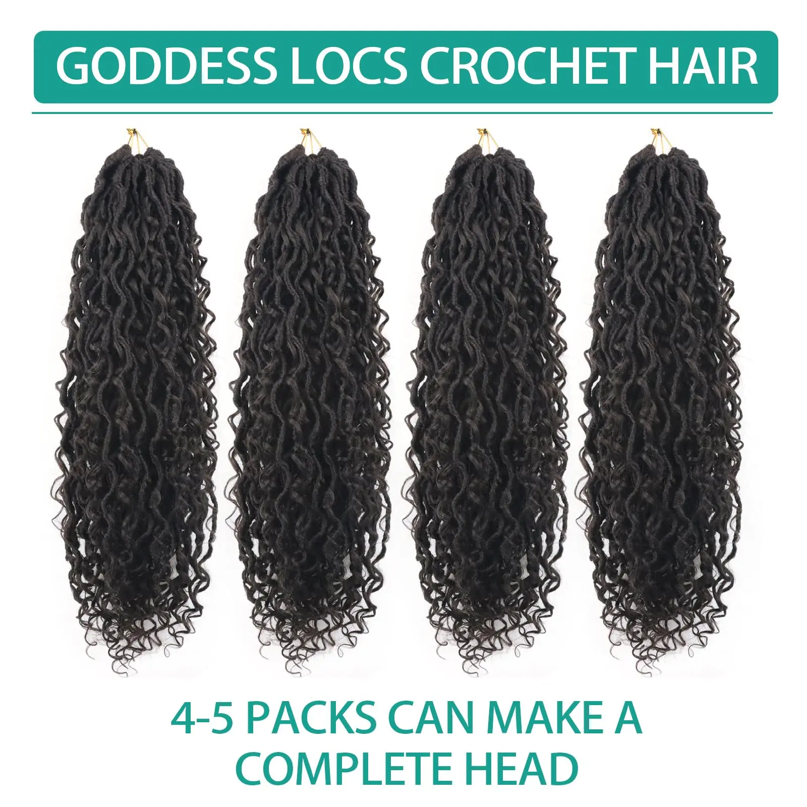 River Locs Synthetic Bohemian Goddess Curly Faux Locs Crochet Braids ...