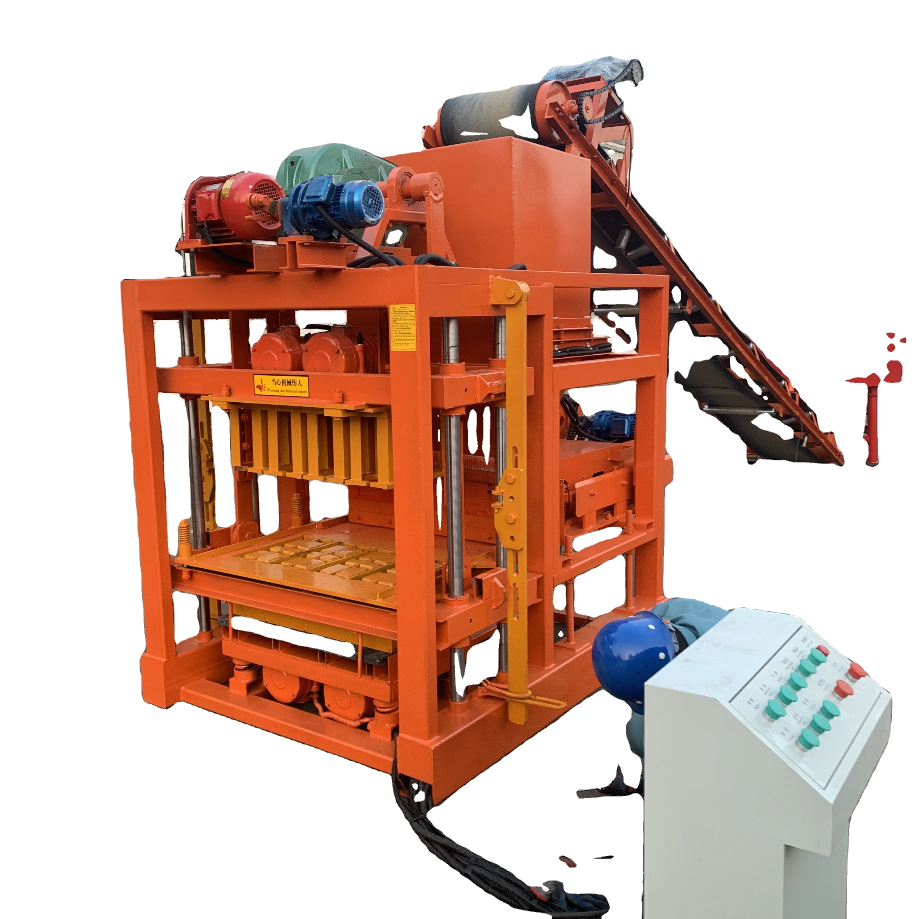 Qtj4-26c Cement Hollow Blocks Industry Brick Paver Making Machinery ...