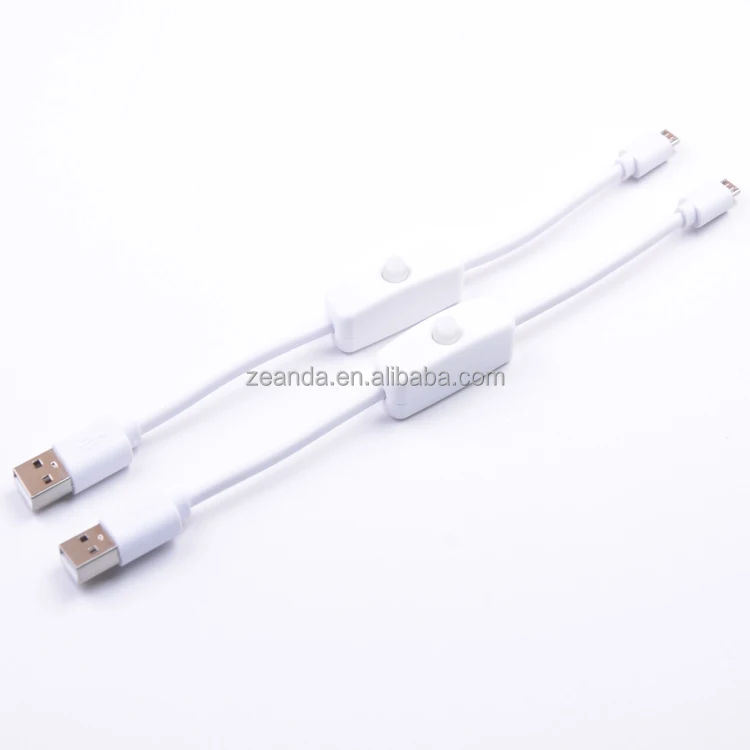 Customized White Usb Toggle Switch Data Transfer Cable Usb Power Switch ...