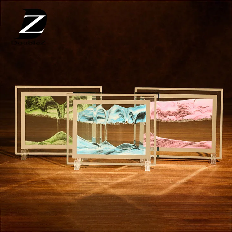 3d Hourglass Sandscape Flowing Sand Display For Home Office Decor - Buy ...