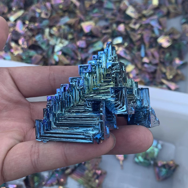 Alibaba.com: Natural Bismuth Crystal Ingots, Metal Ore for Decoration ...