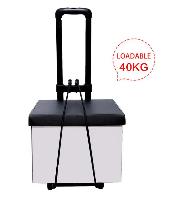Mini Grocery Shopping Cart Folding Portable Trolley Car Home Shopping ...