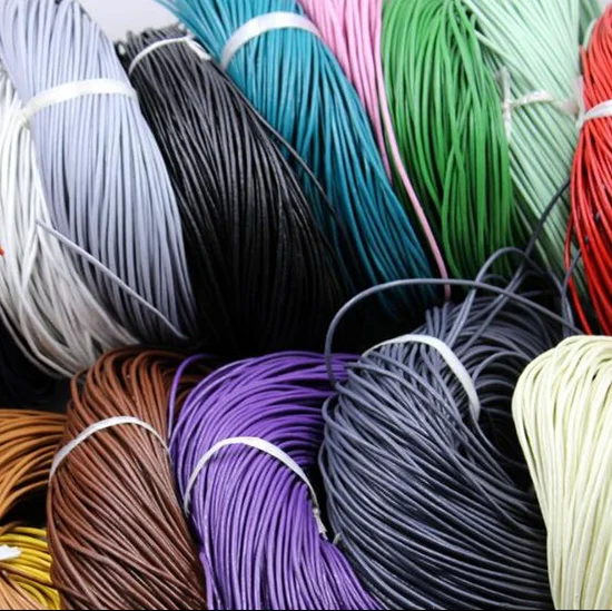 Wholesale 3mm Colorful Genuine Leather Cord Round Ox Warble For ...