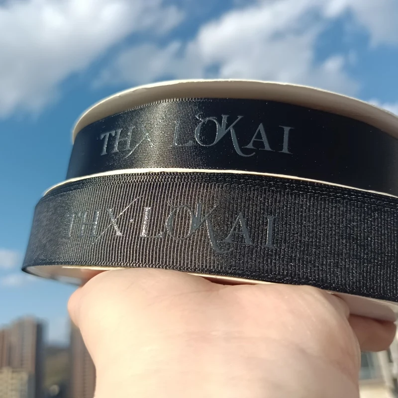 Custom Gift Wrapping - Embossed Printed Ribbons by LUOKAI