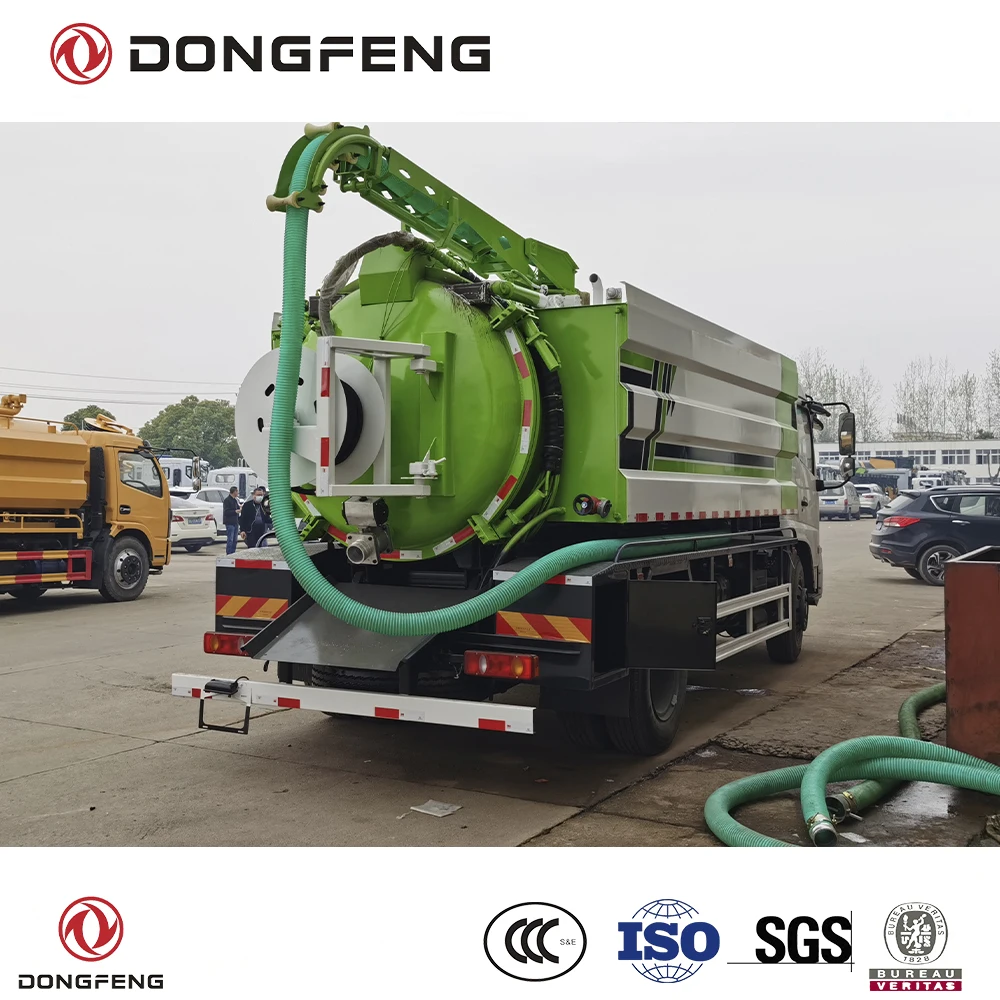 Dongfeng 4x2 Lhd Vacuum Declogging Sewage Suction Truck - Buy Sewage ...
