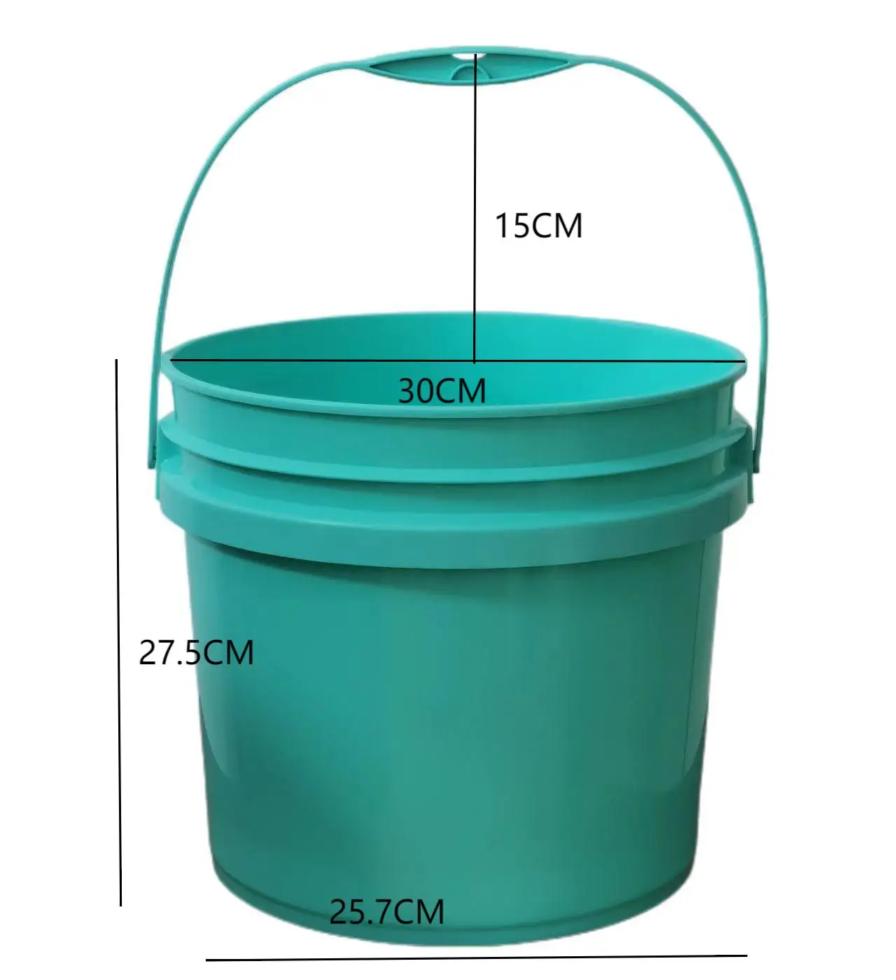 Large 6.5Gallon All Purpose Bucket Pail Container with Easy Tear-Tab ...