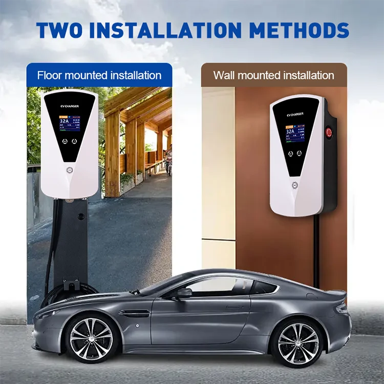 Universal Home Ev Charger 7/11/22kw Level 2 32a Fast Charging Type1/2 ...