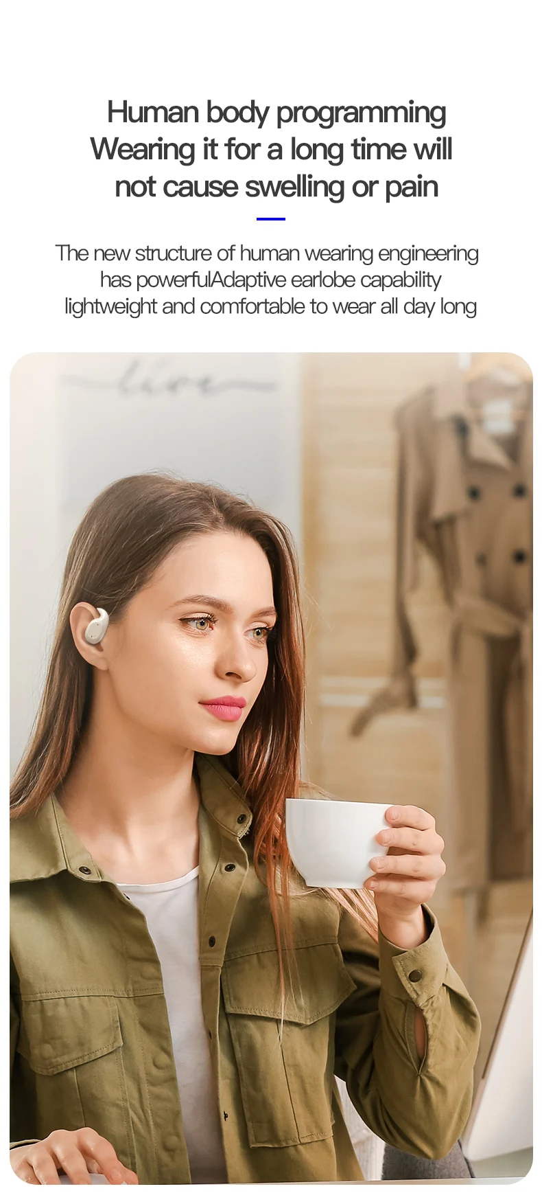 New Arrival Ows Tws X3 Earphones Touch Control Not In Ear Earhooks ...