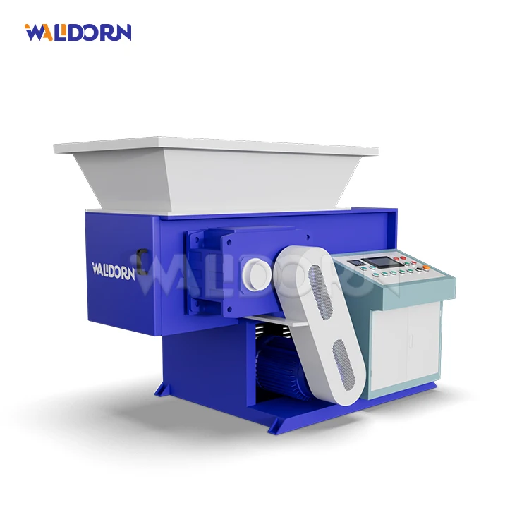 Multifunctional Plastic Pet Bottle Shredder Machine Single Shaft Waste ...