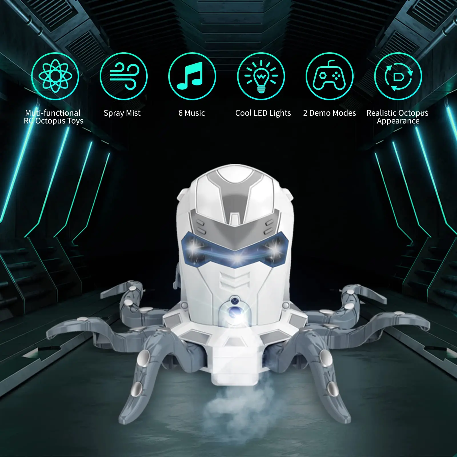 Tommabo Remote Control Octopus - Realistic & Fun Toys