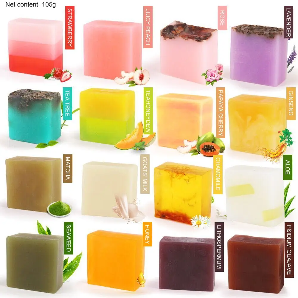 Customized 19 Colorful Natural Clean soap Essential Oil Handmade Yoni ...