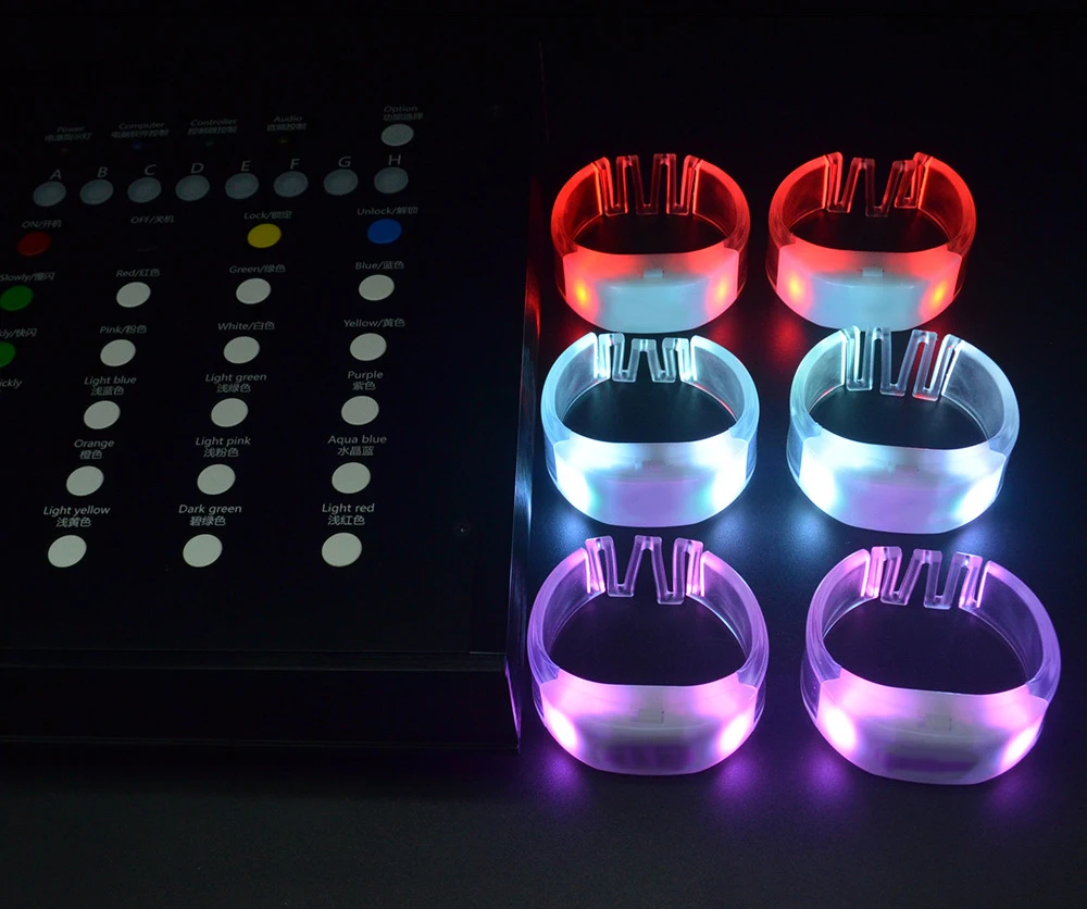 Nfc Rfid Led Light Up Flashing Bracelet Customized Remote Controlled ...